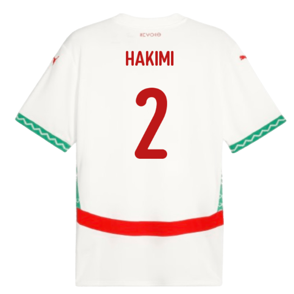 Achraf Hakimi Morocco 2025 Home Jersey by Puma » JerseyIcon